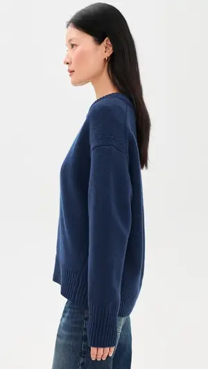 ALEX MILL Nottinghill Sweater In Wool Cotton Blend