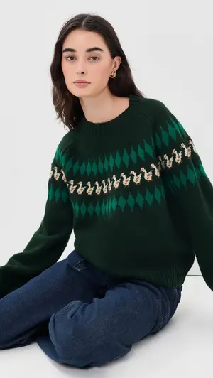 THE TINY BIG SISTER Geese Sweater