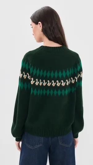 THE TINY BIG SISTER Geese Sweater