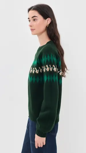 THE TINY BIG SISTER Geese Sweater