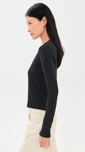 MOTHER The Itty Bitty Crop Tee