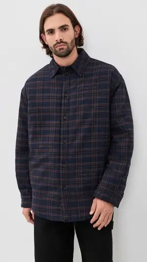 Off-White Check Flannel Padded Overshirt