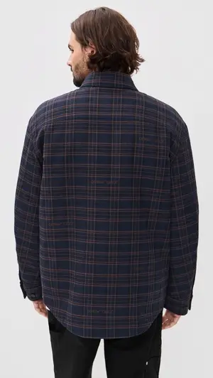 Off-White Check Flannel Padded Overshirt