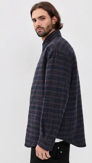 Off-White Check Flannel Padded Overshirt