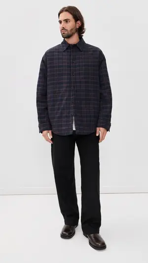Off-White Check Flannel Padded Overshirt