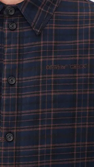 Off-White Check Flannel Padded Overshirt