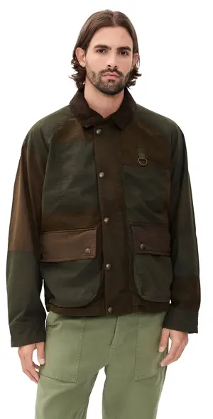 Polo Ralph Lauren Original Label Antique Wax Patchwork Utility Jacket - Patchwork Multi