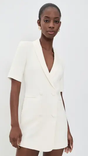 FLEUR DU MAL Short Sleeve Blazer Dress