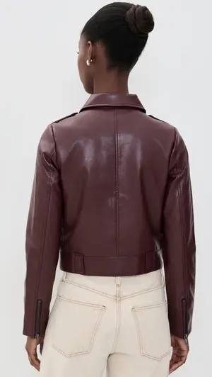 PISTOLA Bex Shrunken Faux Leather Jacket