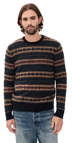 Polo Ralph Lauren Fair Isle Crew Neck Sweater - Navy Combo