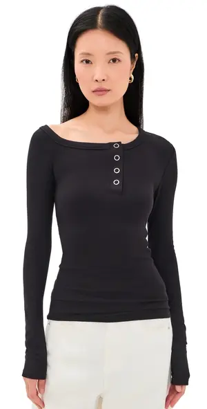THE LINE BY K Harley Tee - Black