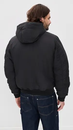 Alpha Industries Oxford Nylon Hooded Relaxed Fit Jacket