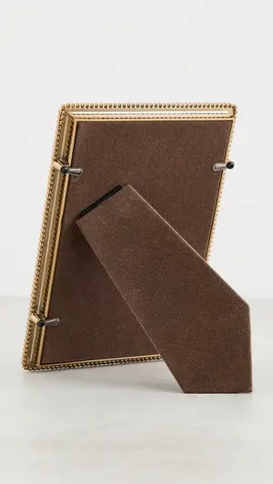 TIZO DESIGN Gold Plated Beaded Enamel Frame 4x6