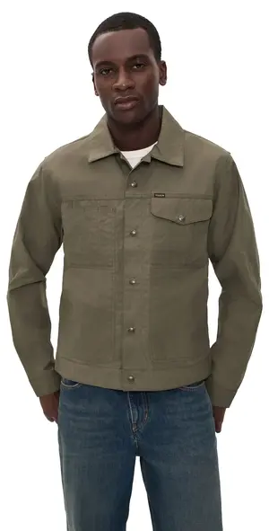 Filson Dry Wax Short Cruiser Jacket - Olive