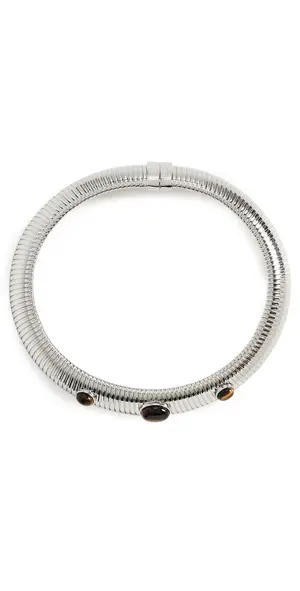 JULIETTA Astra Necklace - Silver Brown