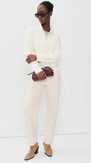 WAYF West Quarter Zip Sweater