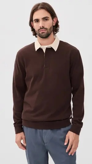 Marine Layer Sueded Rugby Polo