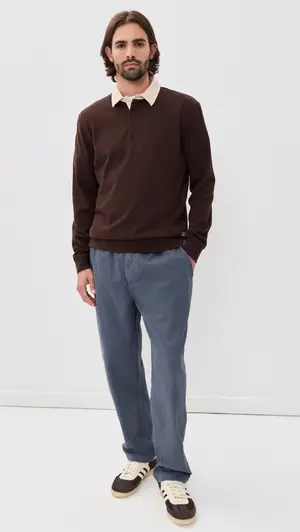 Marine Layer Sueded Rugby Polo