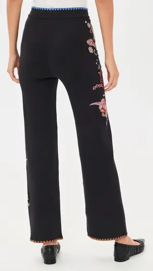 NEVER FULLY DRESSED Paisley Wide Leg Pants