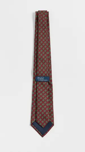 Polo Ralph Lauren Original Label Silk Foulard Neck Tie