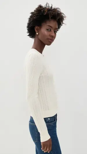 Rag & Bone Rhodes Crew Cardigan - White