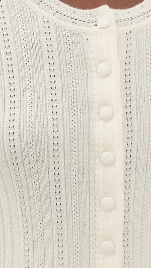 Rag & Bone Rhodes Crew Cardigan - White