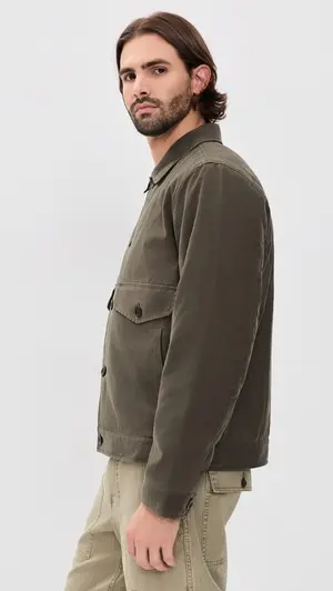 Marine Layer Waxed Trucker Jacket