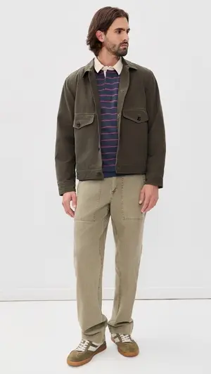 Marine Layer Waxed Trucker Jacket