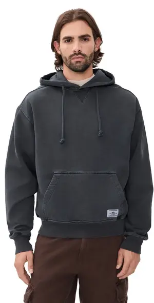 Alpha Industries Washed Essential Hoodie Relaxed Fit Sweatshirt