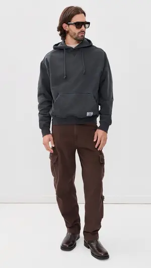 Alpha Industries Washed Essential Hoodie Relaxed Fit Sweatshirt