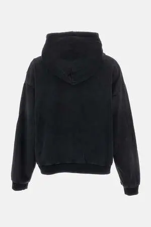 FOUND Felpa Con Cappuccio Con Zip E Fodera Termica Effecto Vissuto