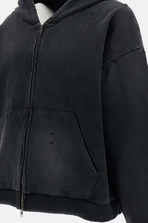 FOUND Felpa Con Cappuccio Con Zip E Fodera Termica Effecto Vissuto