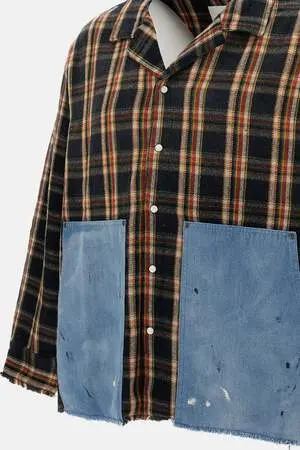 FOUND Camicia Plaid Denim