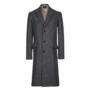 SERRAN LONDON Single Breasted Wool Coat