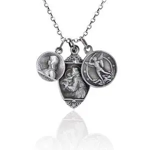 CARTOGRAPHY Grey / Silver Beastly Souls: Medallions For Animal Lovers - Grey/silver