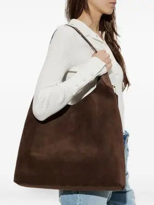 COACH Brooklyn 39 Suede Leather Shoulder Bag - Brown