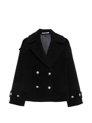 Tagliatore Sheila Wool Double-breasted Coat - Blue
