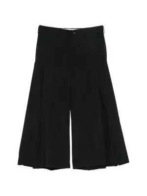 Comme Des Garçons Wool Wide-leg Trousers - Black