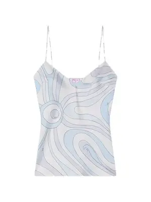 Emilio Pucci Silk Top - Sky Blue