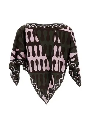 Emilio Pucci Printed Silk Blouse - Brown