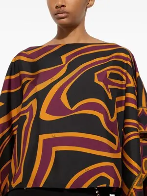 Emilio Pucci Printed Silk Blouse