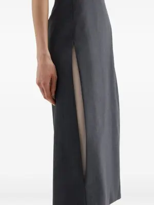JIL SANDER Wool Long Skirt