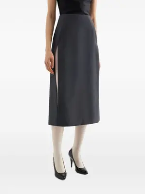 JIL SANDER Wool Long Skirt
