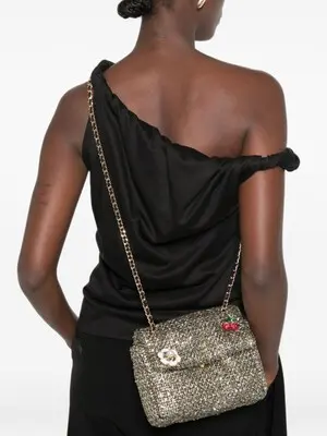 MINIME PARIS Tweed Shoulder Bag