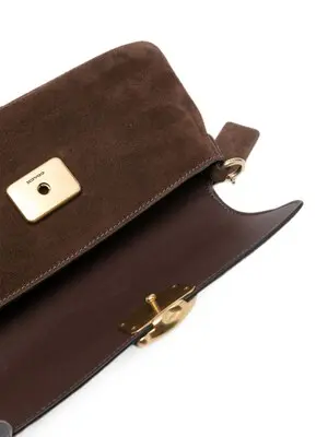COACH Jet Suede Leather Shoulder Bag