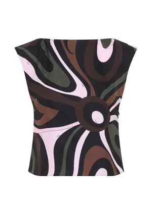 Emilio Pucci Printed Silk Top