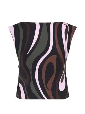 Emilio Pucci Printed Silk Top