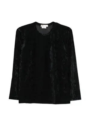 Comme Des Garçons Crinkled Texture Sweater - Black