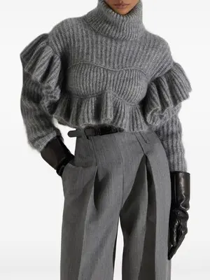 Elisabetta Franchi Wool Blend Turtle-neck Sweater