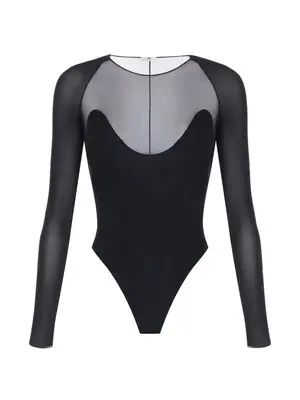 Elisabetta Franchi Long-sleeves Bodysuit - Black